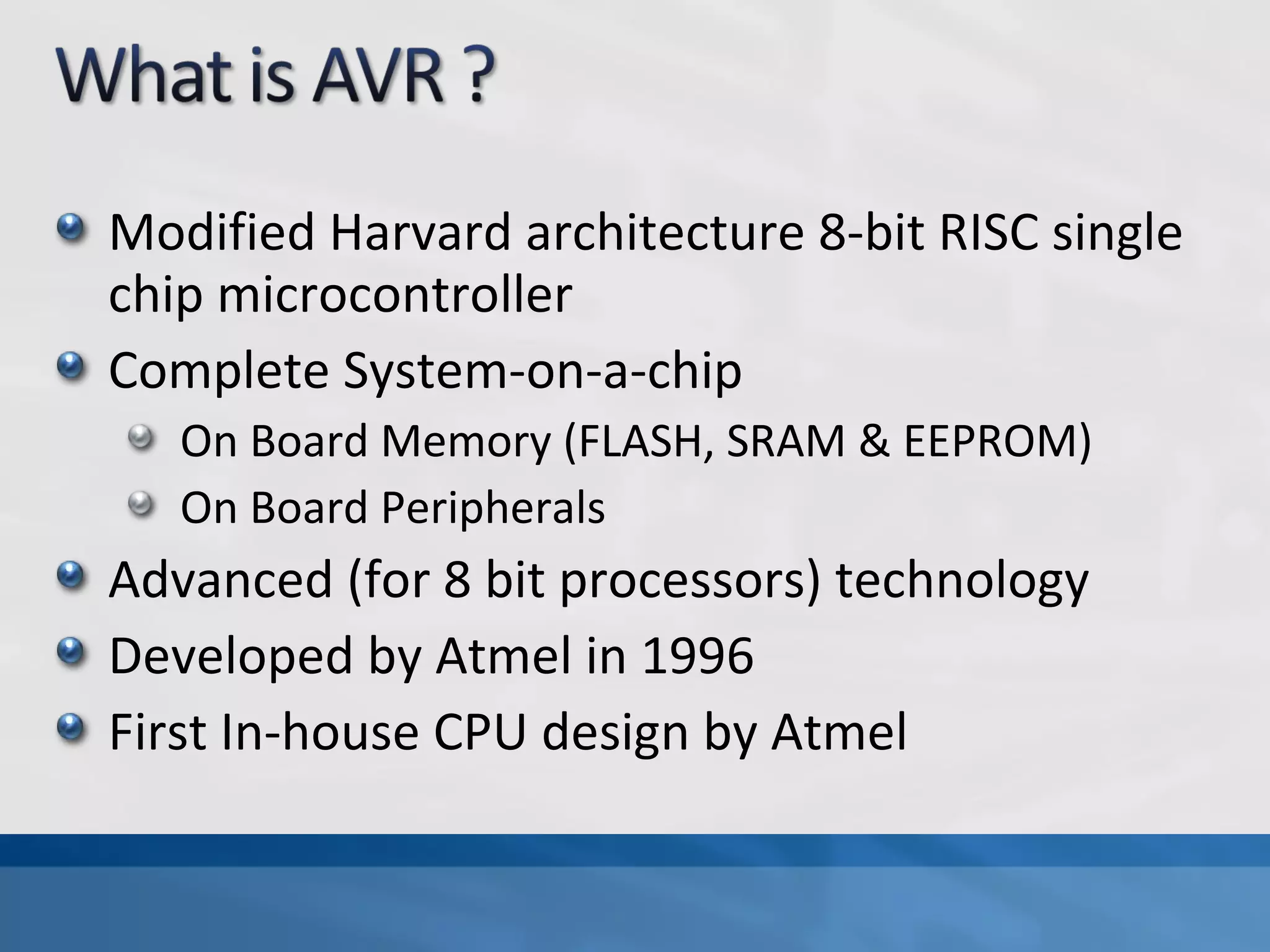 AVR Fundamentals | PPT