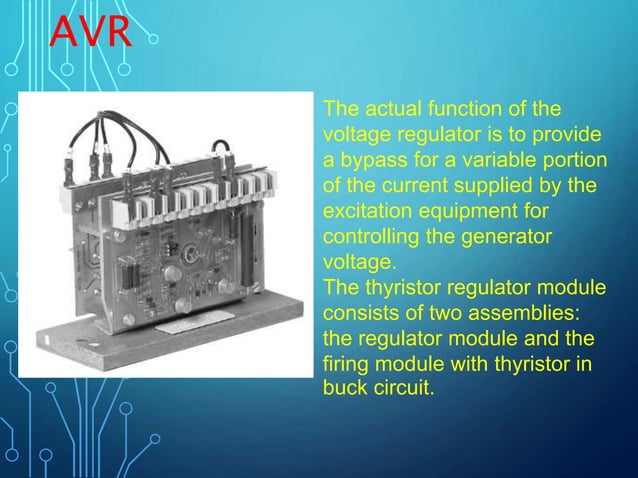 Generator Voltage control | PPSX | Radio Control | Hobbies & Interests