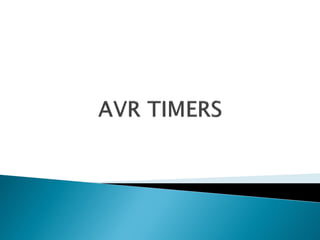 Avr timers | PDF