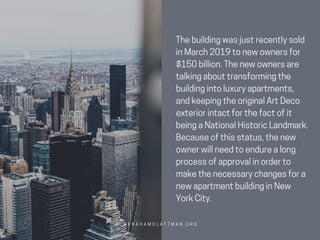 Future of NYC’s Chrysler Building | PPT