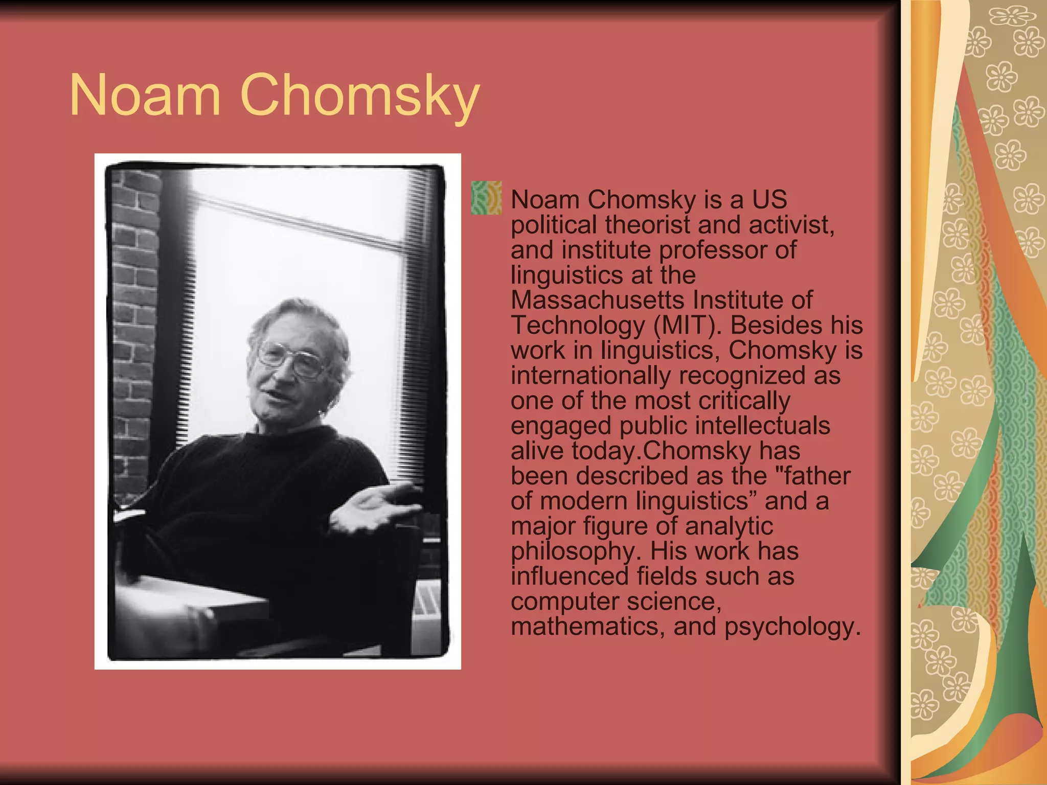 Avram noam chomsky | PPT