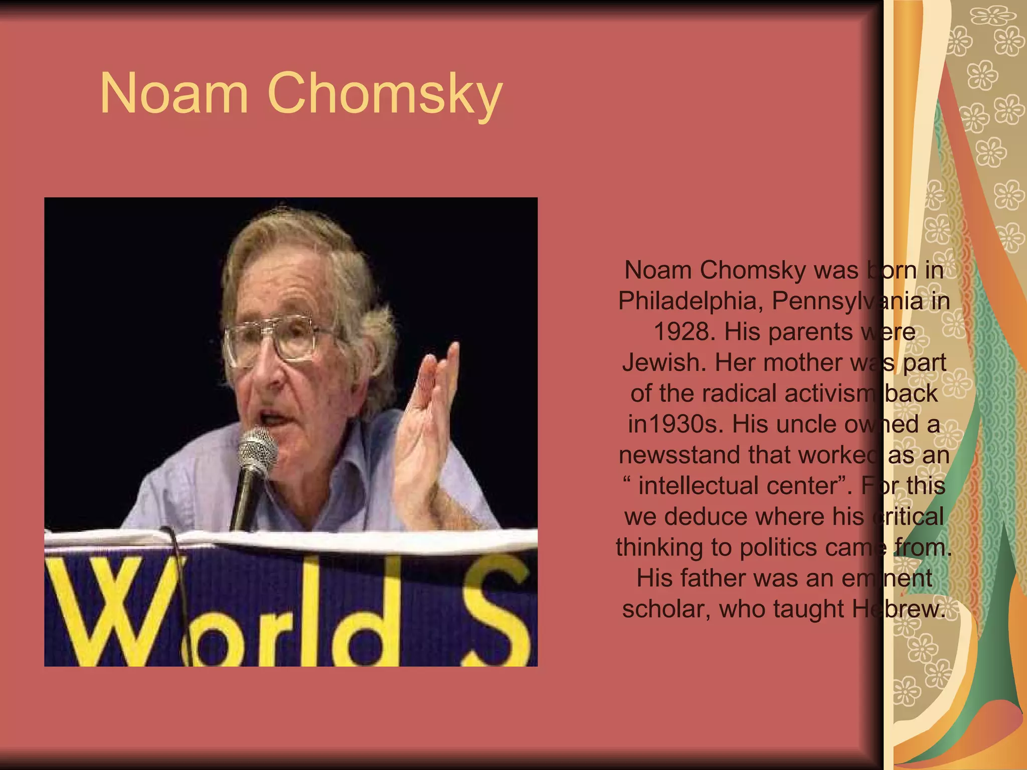 Avram noam chomsky | PPT