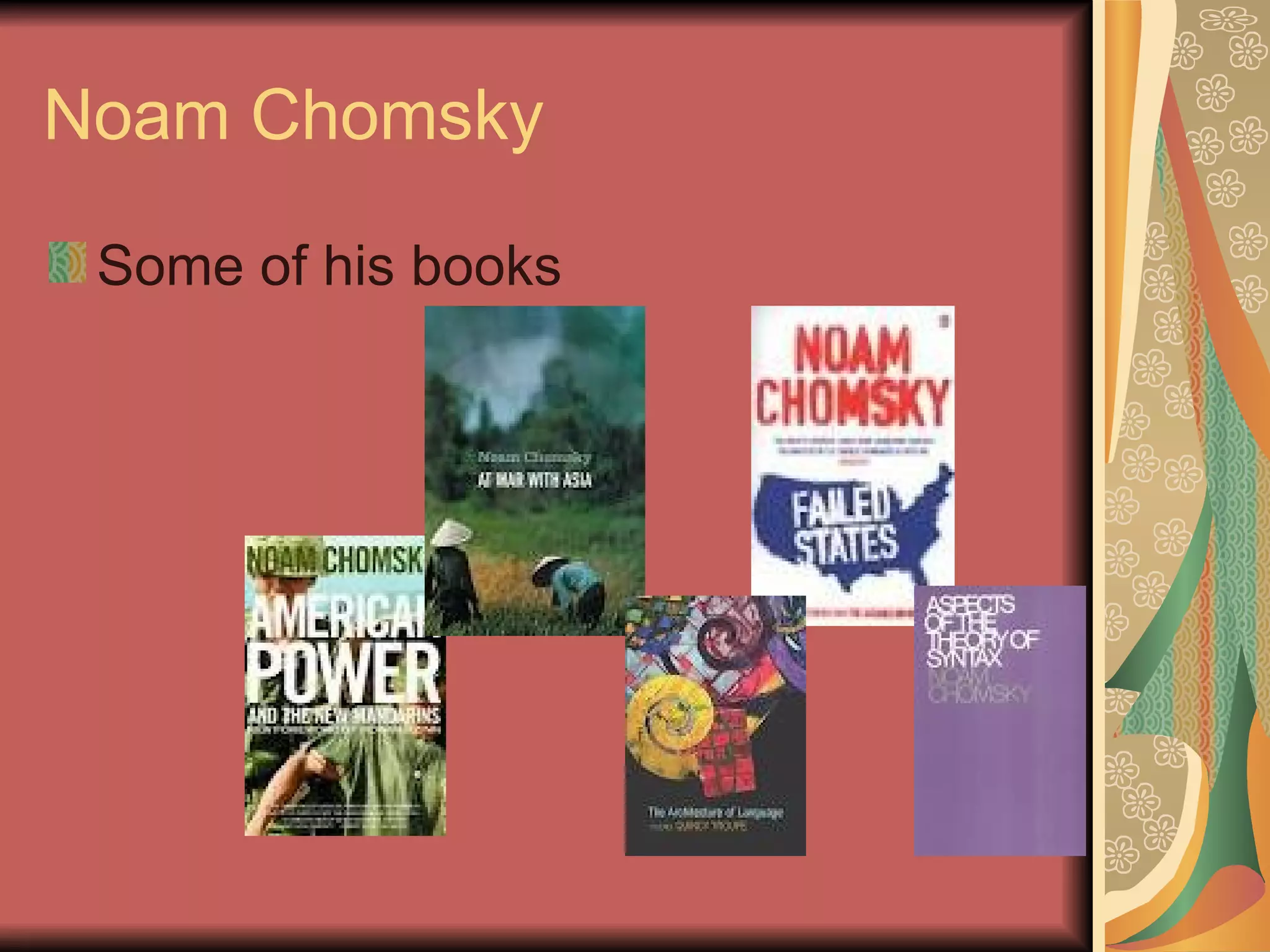 Avram Noam Chomsky Ppt