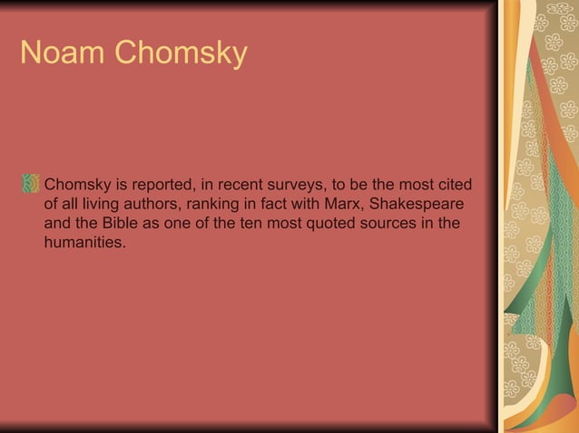 Avram Noam Chomsky Ppt