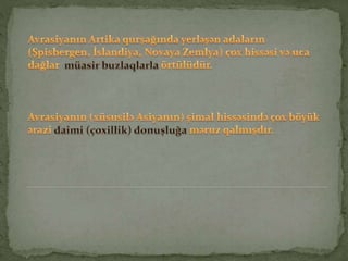 Avrasiyanin daxili sulari | PPTX