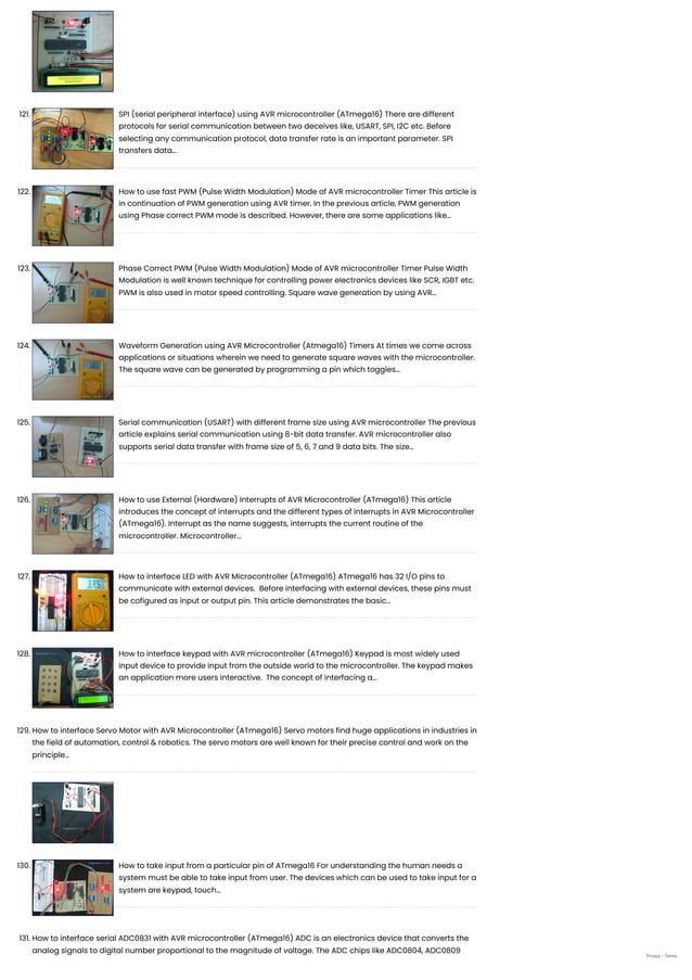 AVR Atmega16 based Projects List - ATMega32 AVR _ Atmega16 based Projects.pdf
