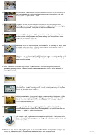 AVR Atmega16 based Projects List - ATMega32 AVR _ Atmega16 based Projects.pdf