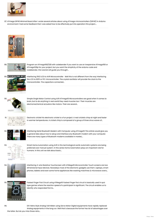 AVR Atmega16 based Projects List - ATMega32 AVR _ Atmega16 based Projects.pdf