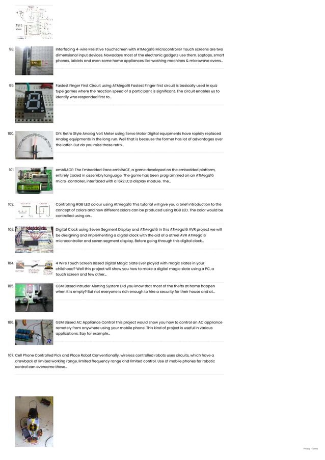 AVR Atmega16 based Projects List - ATMega32 AVR _ Atmega16 based Projects.pdf | Computing ...