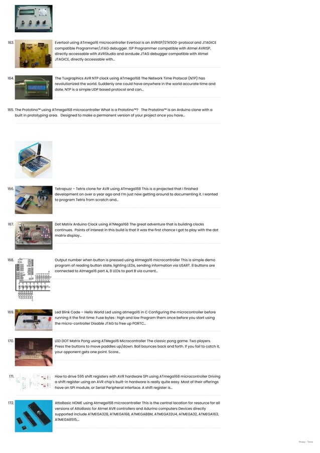 Avr Atmega16 Based Projects List Atmega32 Avr Atmega16 Based Projectspdf Computing