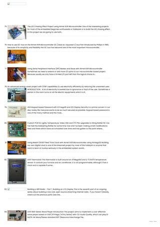 AVR Atmega16 based Projects List - ATMega32 AVR _ Atmega16 based Projects.pdf