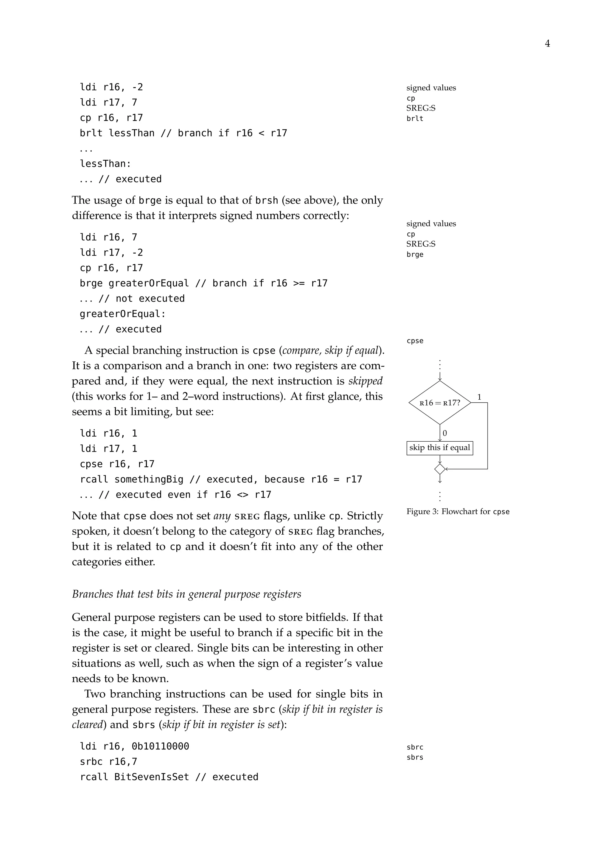 Microcontroladores: Tutorial de lenguaje ensamblador AVR: ramas y bucles condicionales | PDF