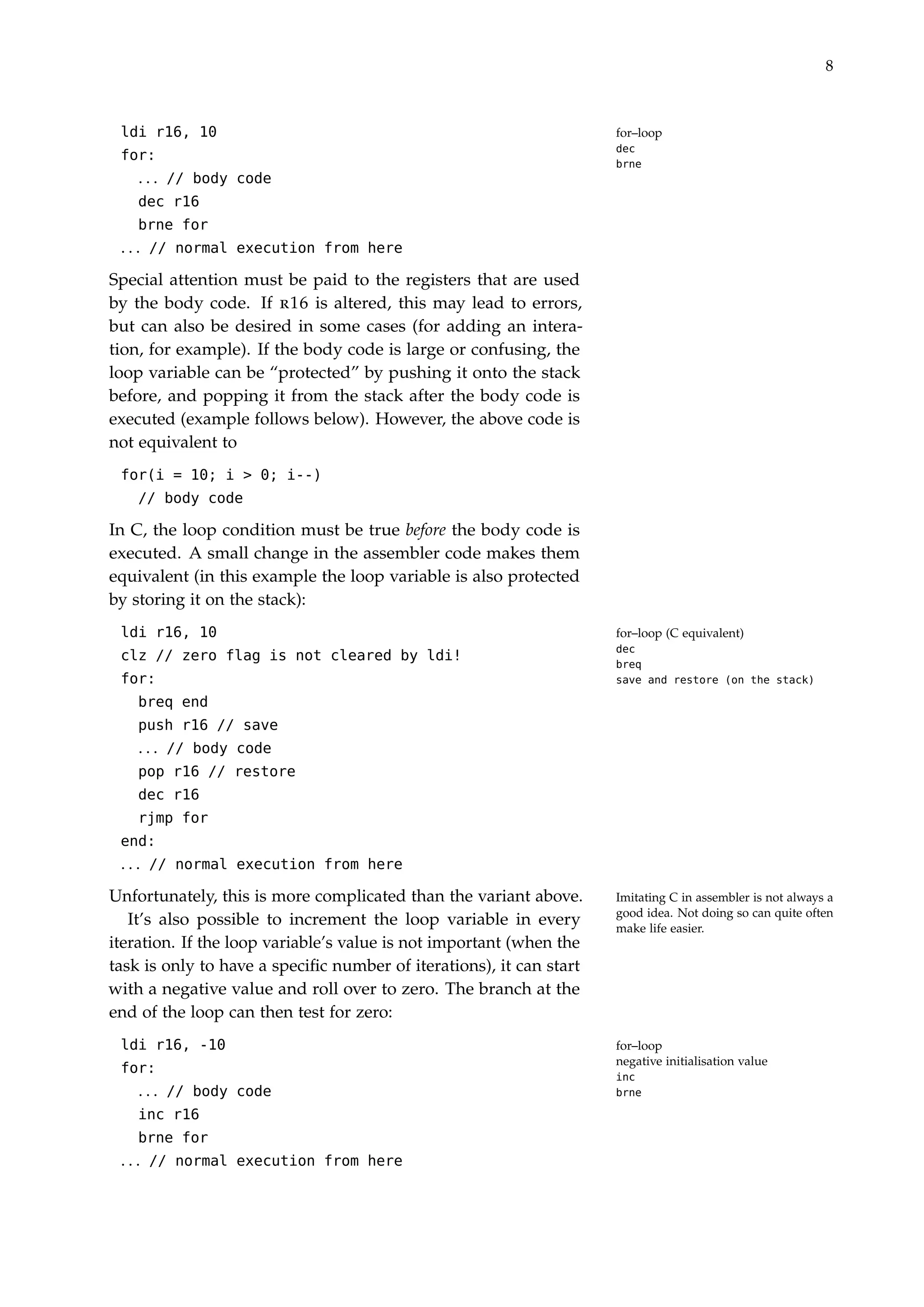 Microcontroladores: Tutorial de lenguaje ensamblador AVR: ramas y bucles condicionales | PDF