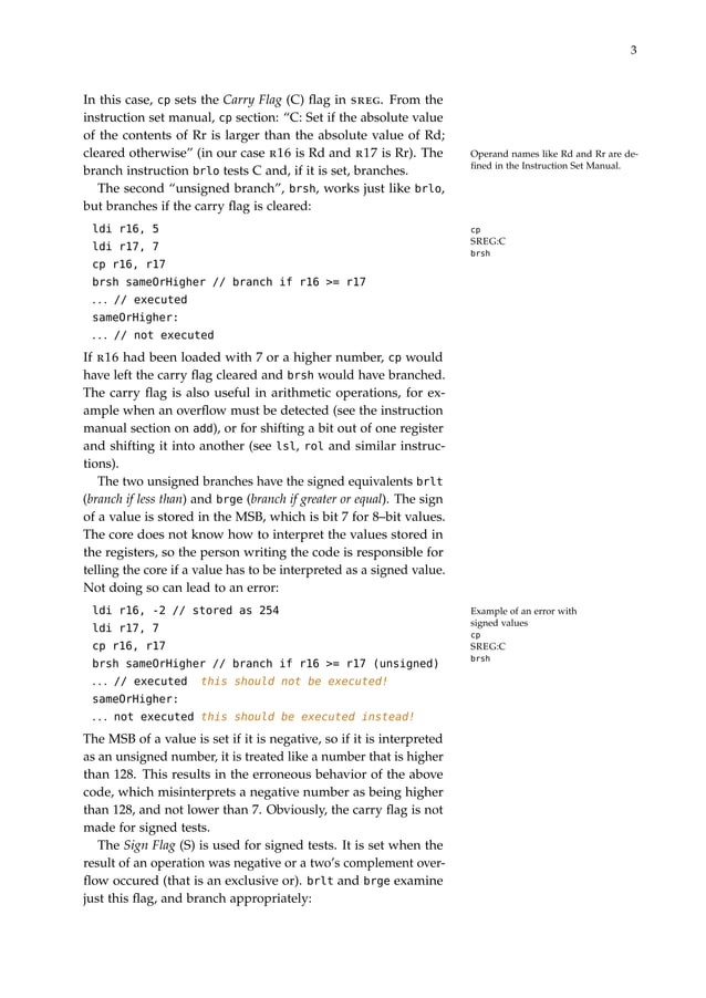 Microcontroladores: Tutorial de lenguaje ensamblador AVR: ramas y bucles condicionales | PDF