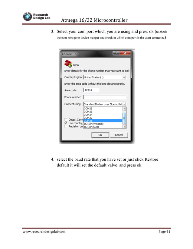AVR Micro controller Interfacing | PDF
