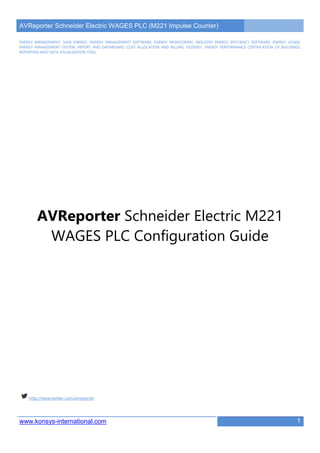 AVReporter Schneider Electric M221 plc impulse counter | PDF