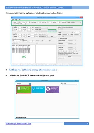 AVReporter Schneider Electric M221 plc impulse counter | PDF