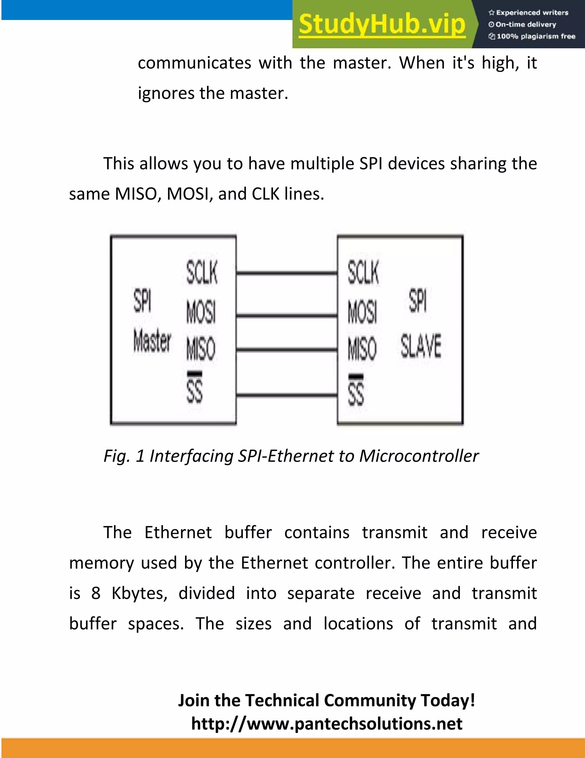 AVR HOW-TO GUIDE Interfacing SPI-Ethernet With AVR Slicker Contents At A Glance | PDF