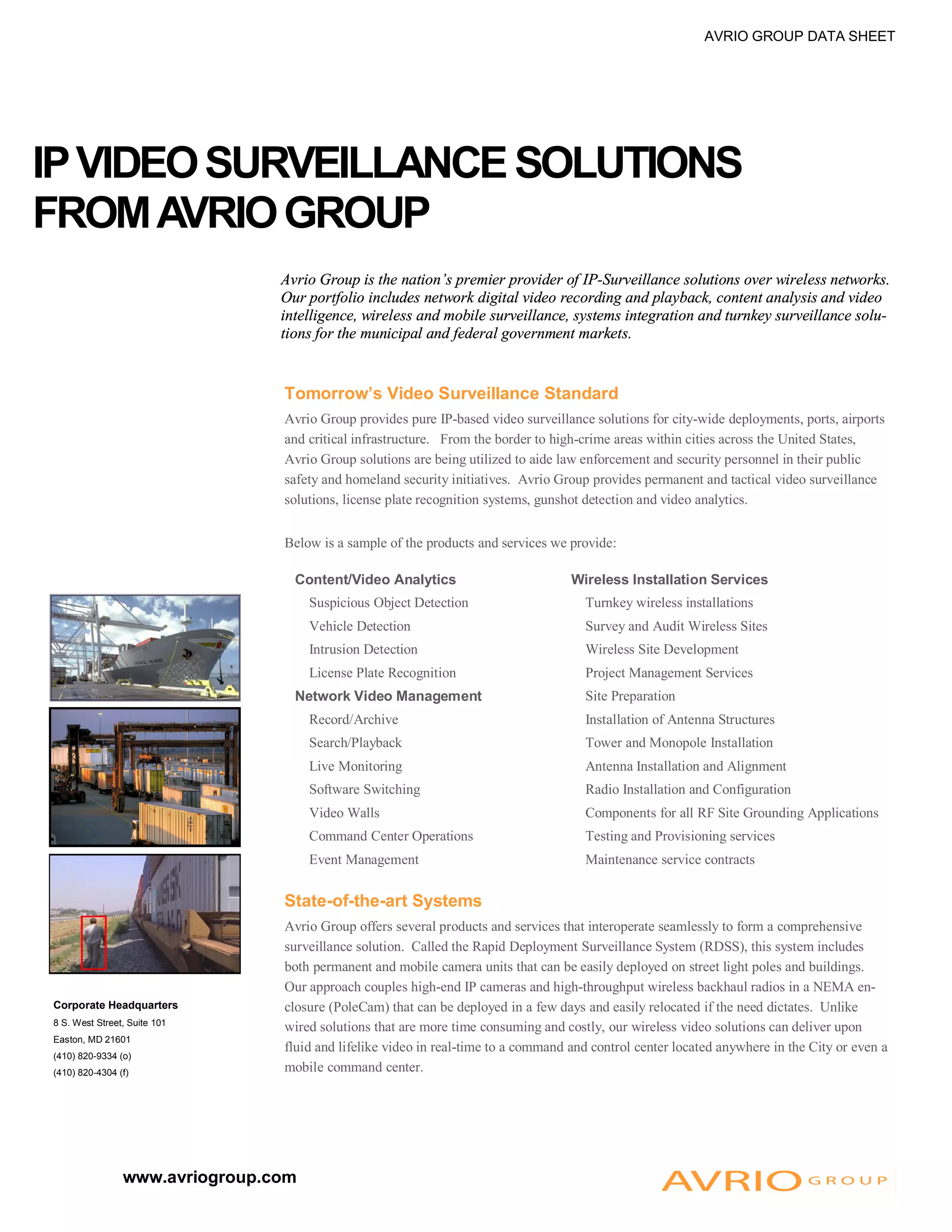 Avrio Marketing Flyer | PDF