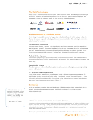 Avrio Marketing Flyer | PDF