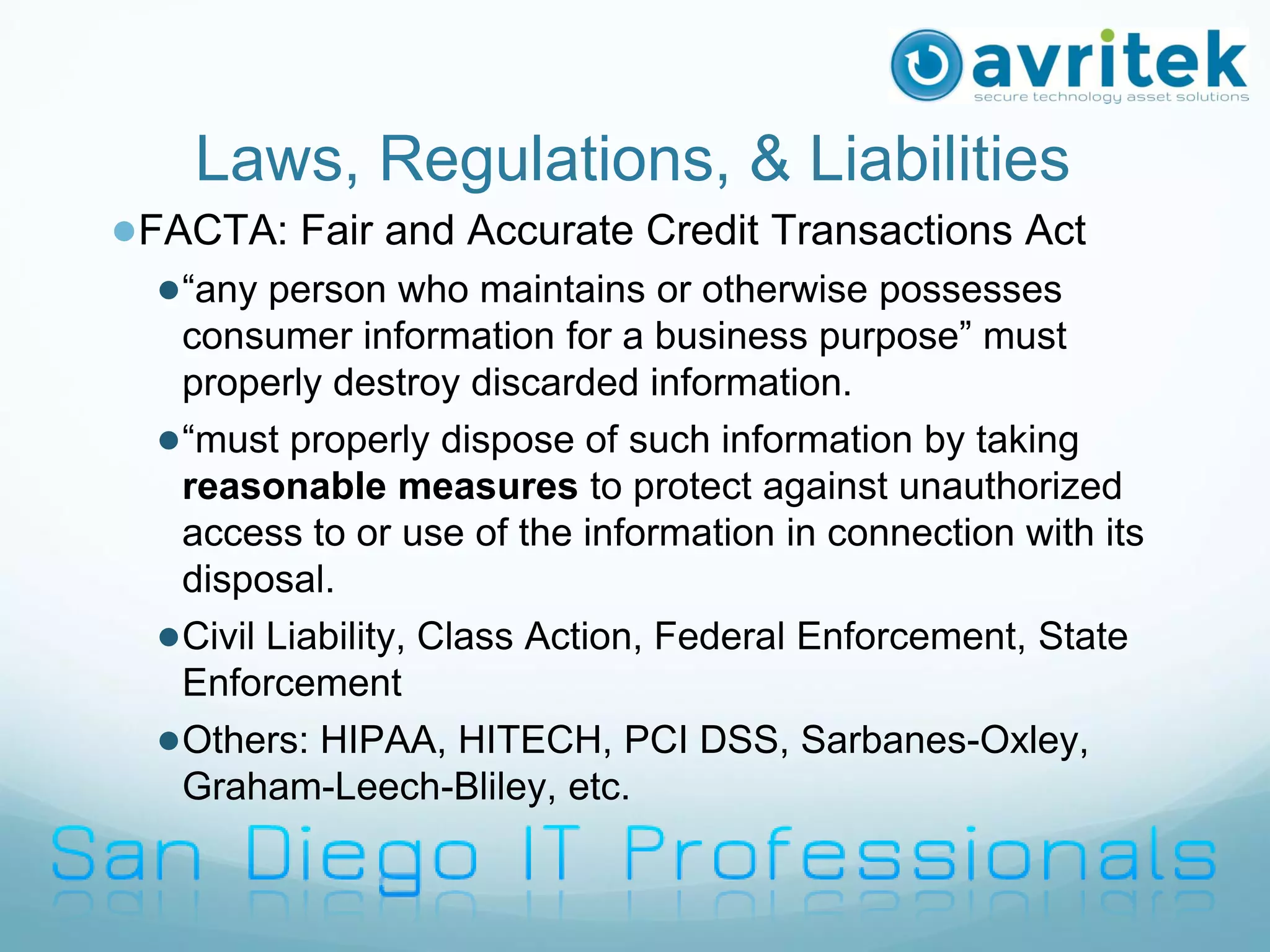 Data Sanitization and Disposal: Best Practices | PDF