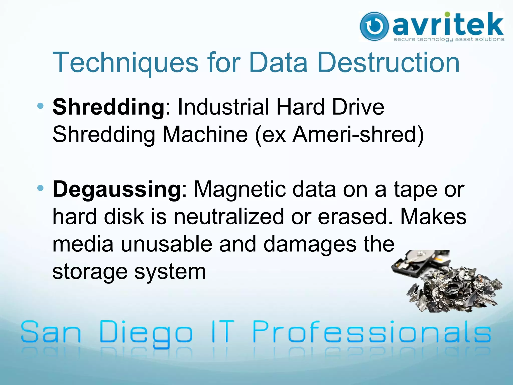 Data Sanitization and Disposal: Best Practices | PDF