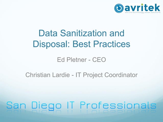 Data Sanitization and Disposal: Best Practices | PDF | Data Storage and Warehousing | Computing