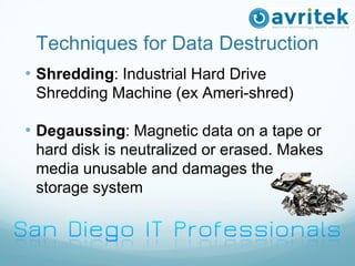 Data Sanitization and Disposal: Best Practices | PDF
