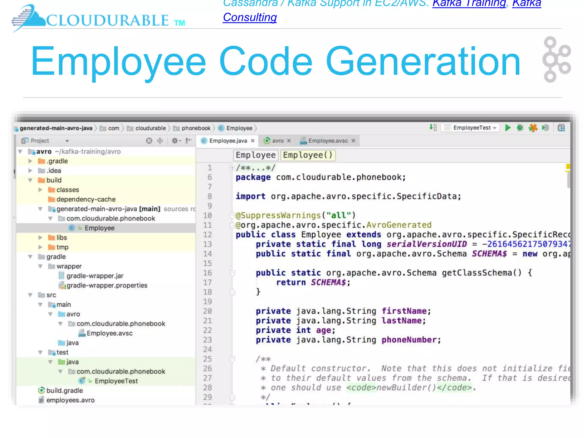 Avro Tutorial - Records with Schema for Kafka and Hadoop | PPTX