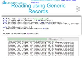 Avro Tutorial - Records with Schema for Kafka and Hadoop | PPTX