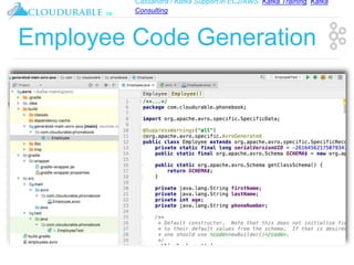 Avro Tutorial - Records with Schema for Kafka and Hadoop | PPTX