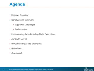 Avro - More Than Just a Serialization Framework - CHUG - 20120416 | PPT