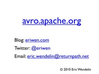 Apache Avro and You | PPT