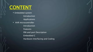 embedded system and AVR | PPTX