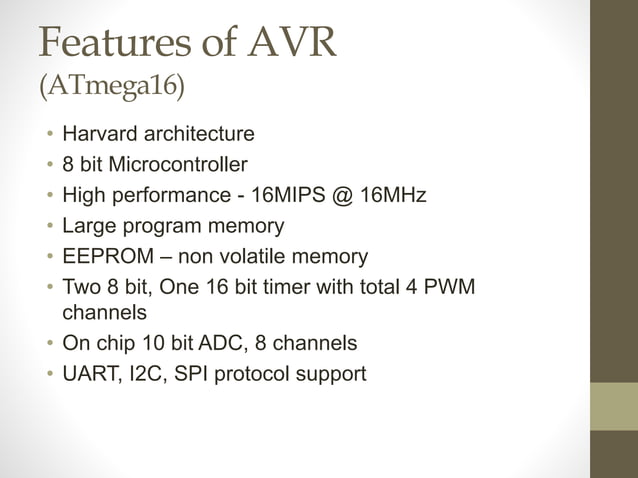 AVR programming - BASICS | PPTX