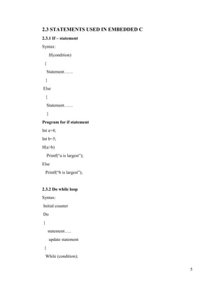 training report on embedded system and AVR | PDF | Programming Languages | Computing