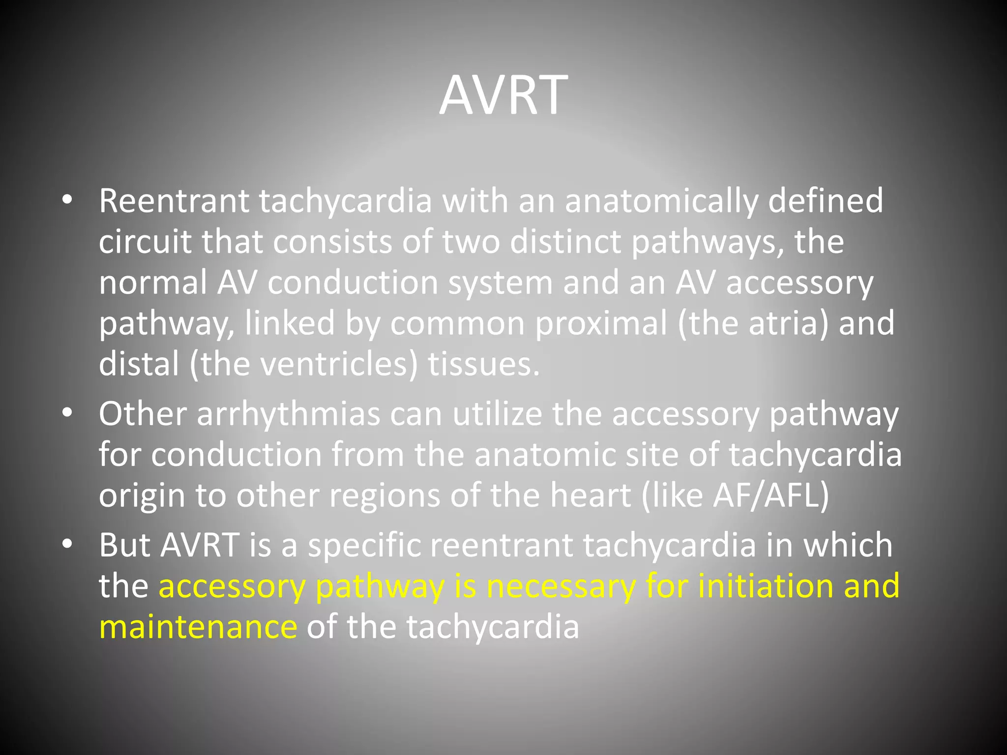 Electrophysiology AVRT | PPTX