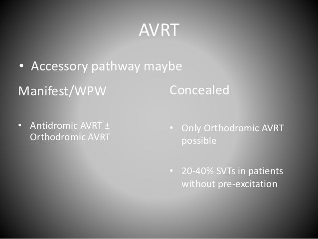 Electrophysiology AVRT