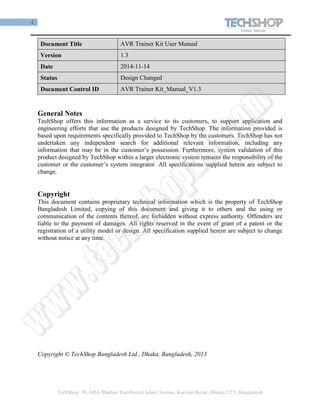 Avr trainer kit manual | PDF