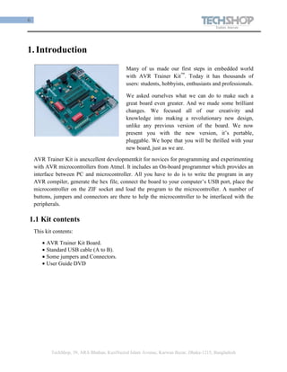 Avr trainer kit manual | PDF