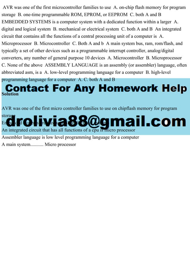 AVR was one of the first microcontroller families to use A. on-chip .pdf