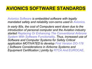 Avionics system Standard | PPTX
