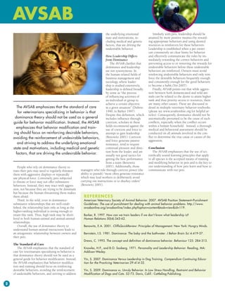 AVSAB Position Statement on Dominance | PDF | Dogs | Pets