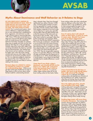 AVSAB Position Statement on Dominance | PDF