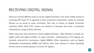 DIGITAL TV RECEIVER AND ITS MERITS | PPTX