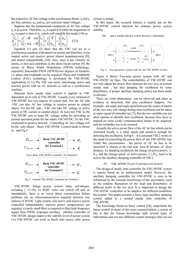 vsc hvdc fuzzy controller for improving the stability of acdc power system | PDF