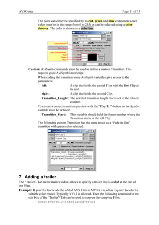 Avs cutter | PDF | Video Software | Computer Software and Applications
