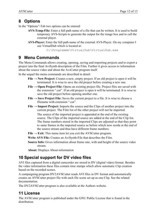 Avs cutter | PDF | Video Software | Computer Software and Applications