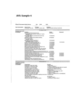 The Ix After-Visit Summary (AVS) | PDF