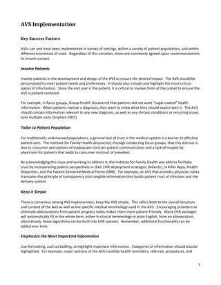 The Ix After-Visit Summary (AVS) | PDF